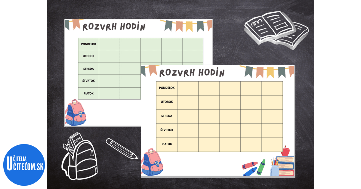 Rozvrh hodín - Nepriradené k predmetu | UčiteliaUčiteľom.sk